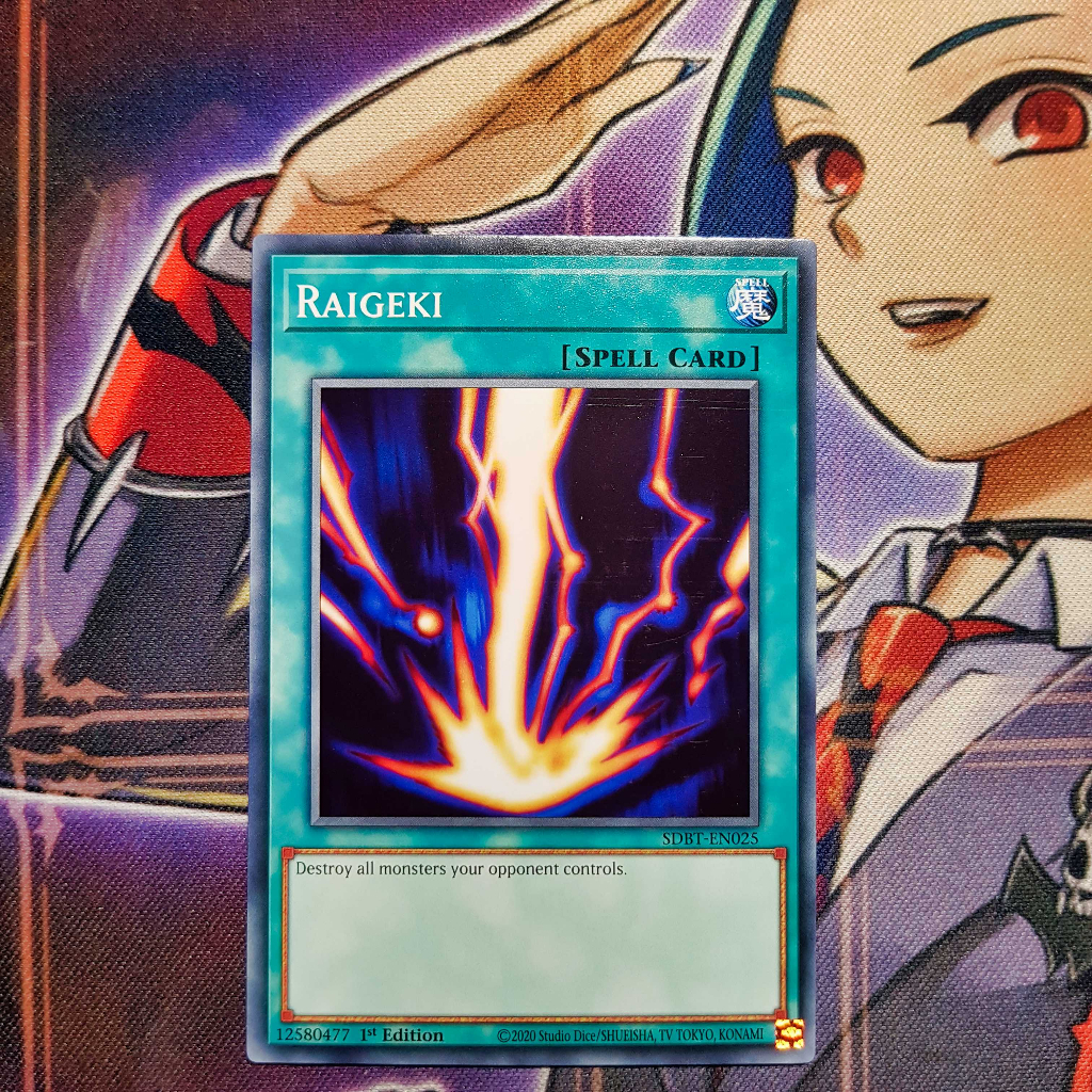 Thẻ bài Yugioh chính hãng | Raigeki | SDBT Common | Shopee Việt Nam