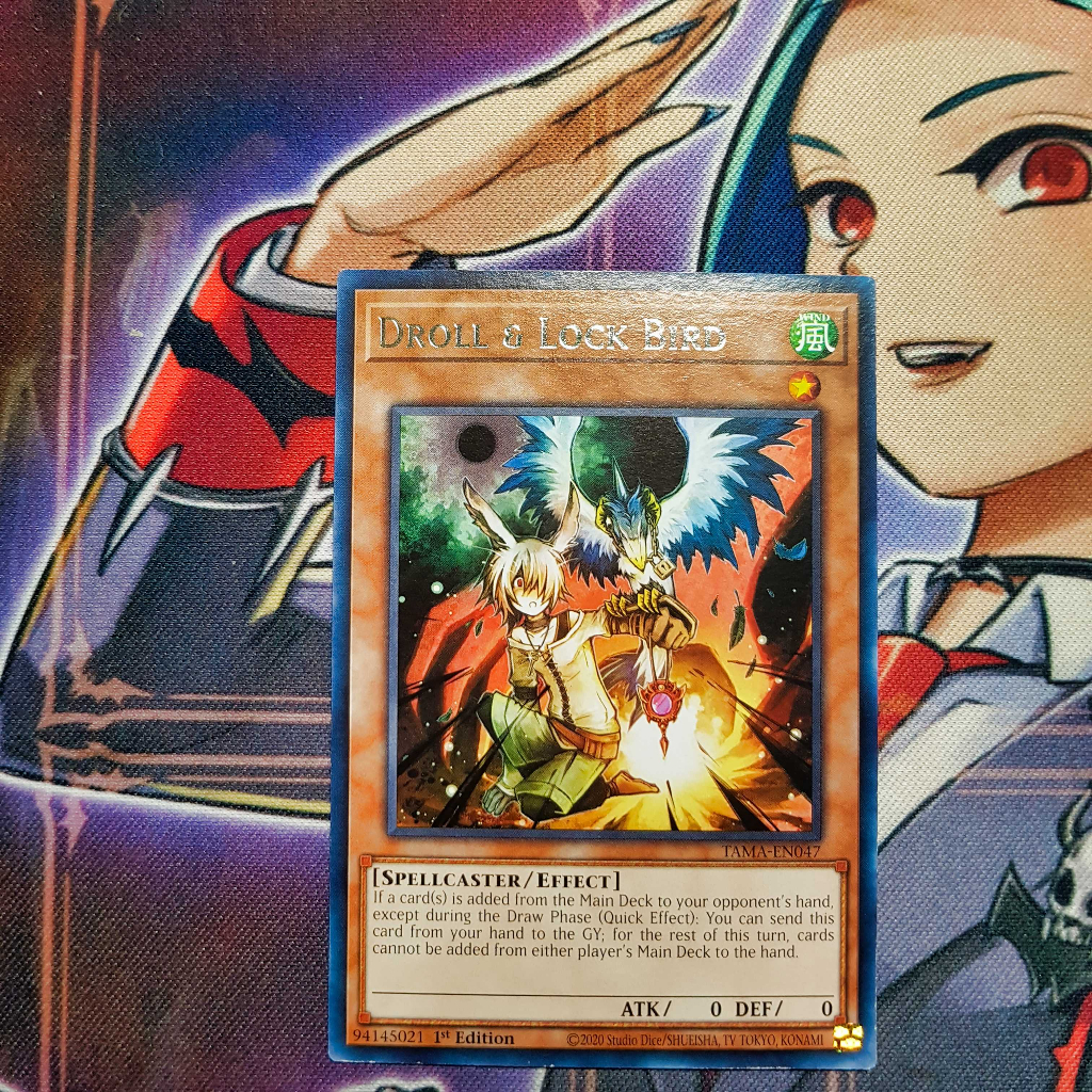 Thẻ bài Yugioh chính hãng | Droll & Lock Bird | TAMA Rare. | Shopee ...