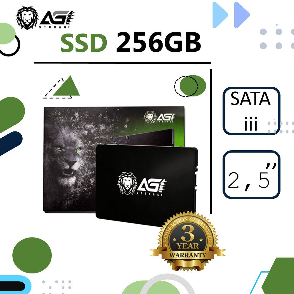 Ổ cứng SSD 256GB AGI Sata III 6Gb/s TLC Read: 540Mb/s – Write: 510Mb/s, Bảo Hành 3 Năm, Hàng ...