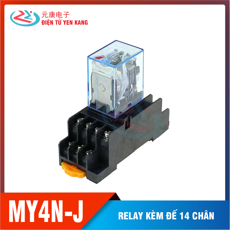 Combo Rơ le (relay) MY4N-J kèm đế PYF14A 14 chân | Shopee Việt Nam