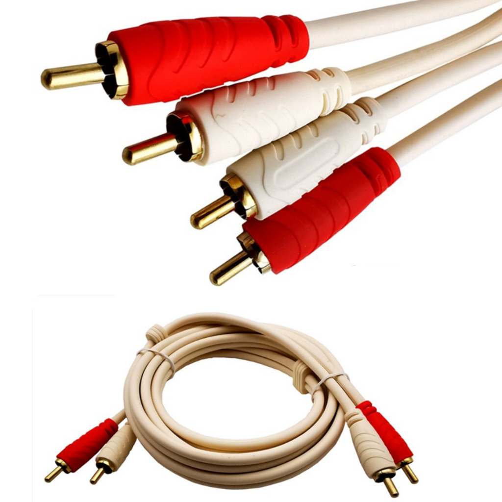 Dây AV 2 ra 2 hãng Choseal ,cáp AV 2 ra 2 hai đầu hoa sen dài 0.8m/1.8m ...