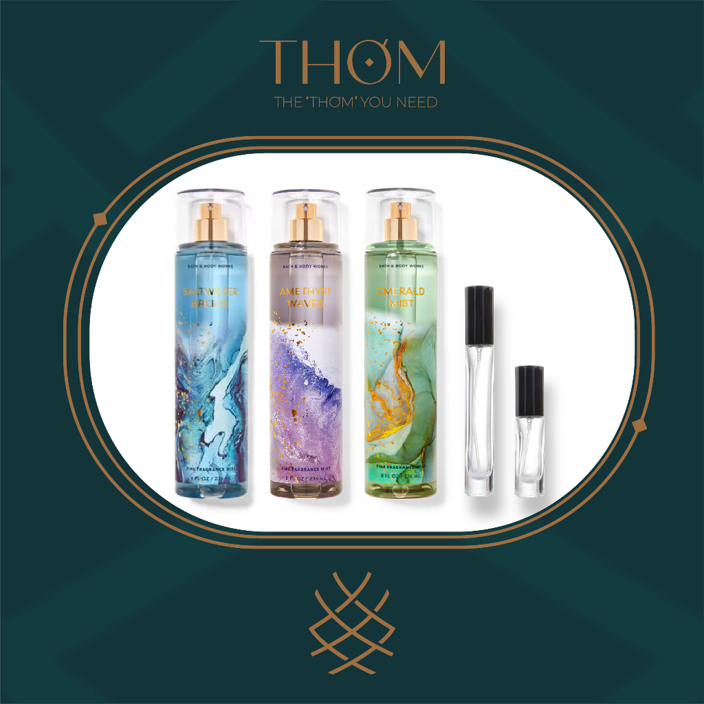 [5ML 10ML 33ML] AMETHYST WAVES | EMERALD MIST | SALT WATER BREEZE | Xịt ...
