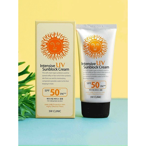 Kem chống nắng 3w Clinic Intensive UV Sunblock Cream SPF 50 Pa+++ 70ml | Shopee Việt Nam