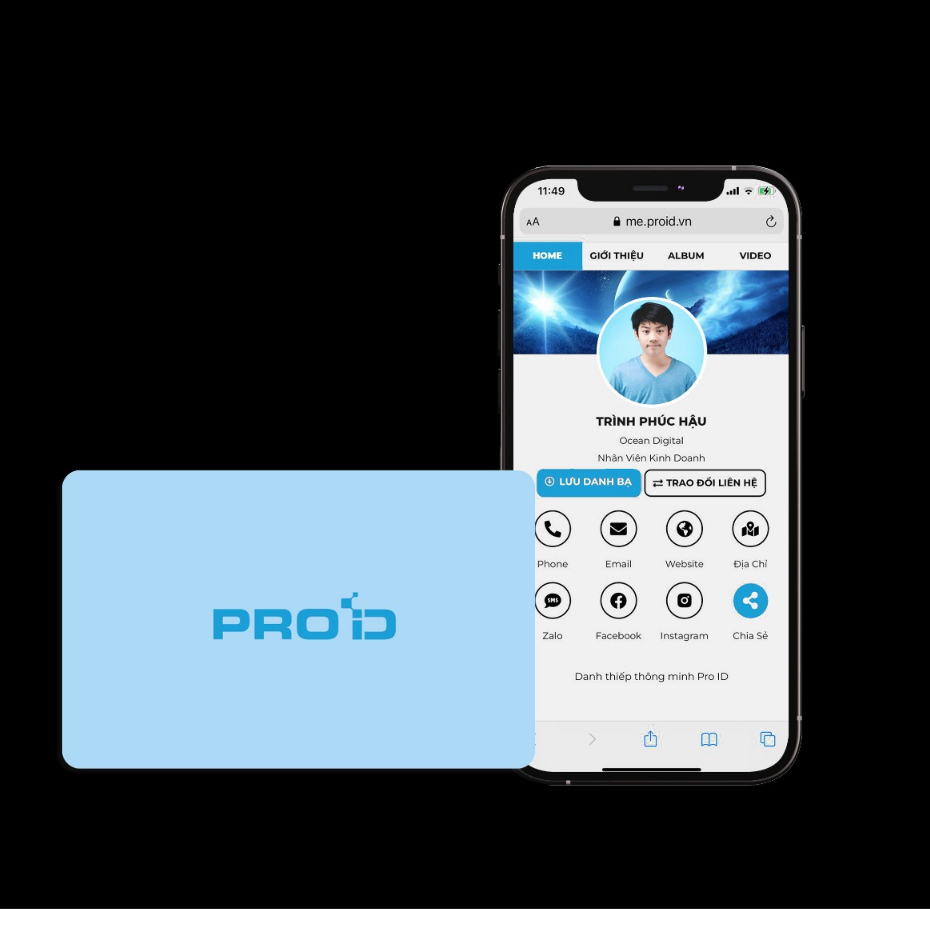 Pro ID Card - Thẻ điện tử thông minh nhiều màu - Thẻ điện tử 1 chạm ...