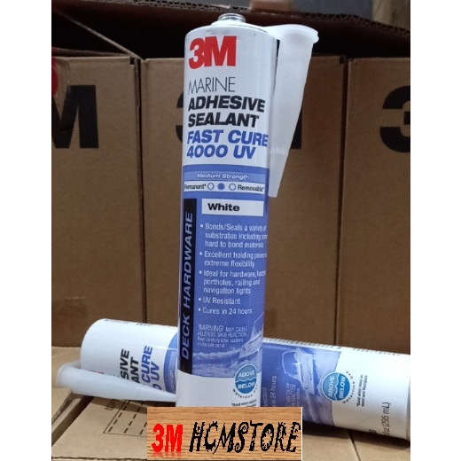 3M UV4000 295ml KEO TRÁM TRÉT VÀ KẾT DÍNH 3M 4000 UV PN06580 keo màu trắng chịu UV, không đổi ...