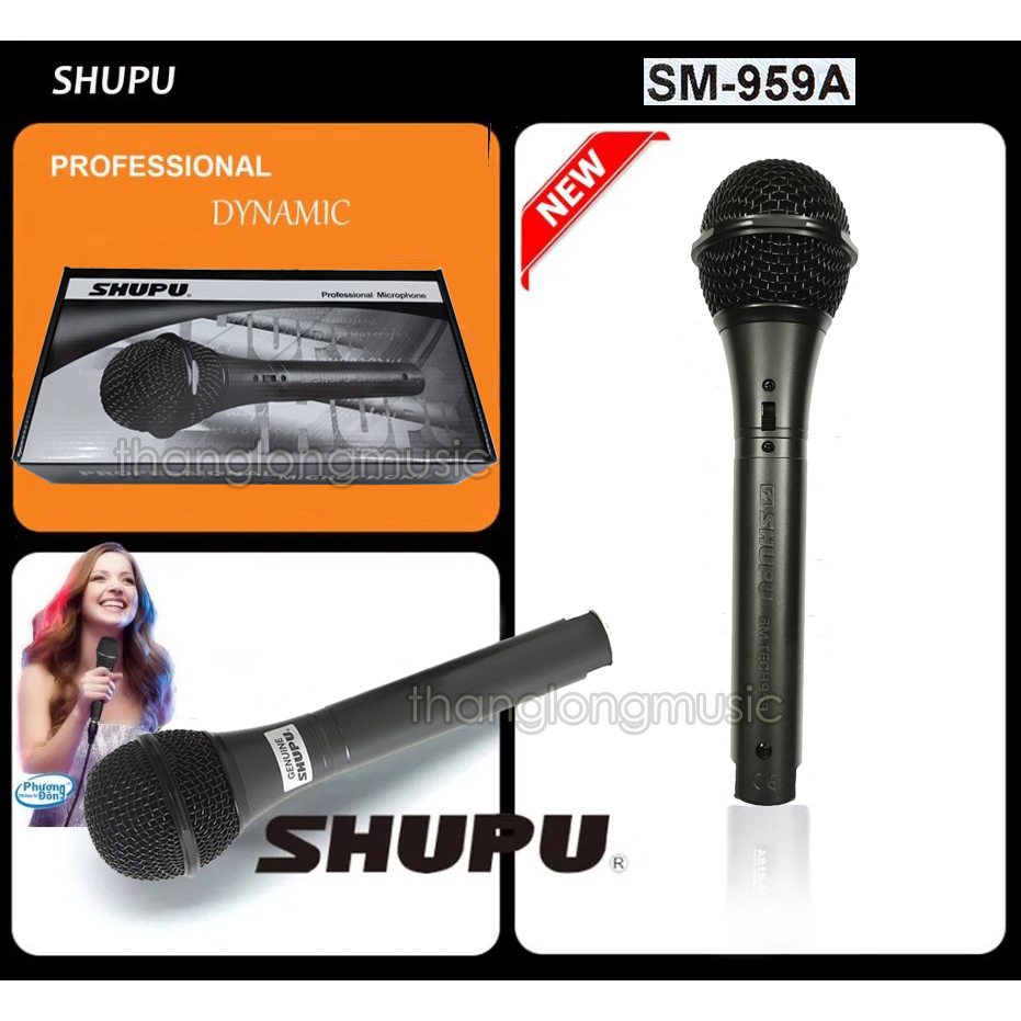 Micro Karaoke Có Dây SHUPU SM-959A - Mic hát Karaoke gia đình, phòng ...