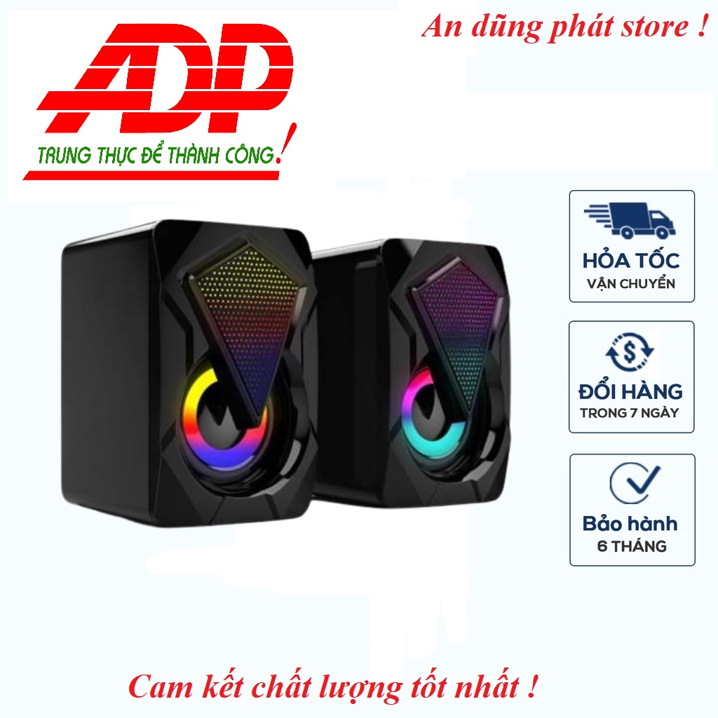Loa Máy Tính l80 Gaming Cắm Nguồn USB Hiệu Ứng Đèn LED Âm Thanh HD Chất ...