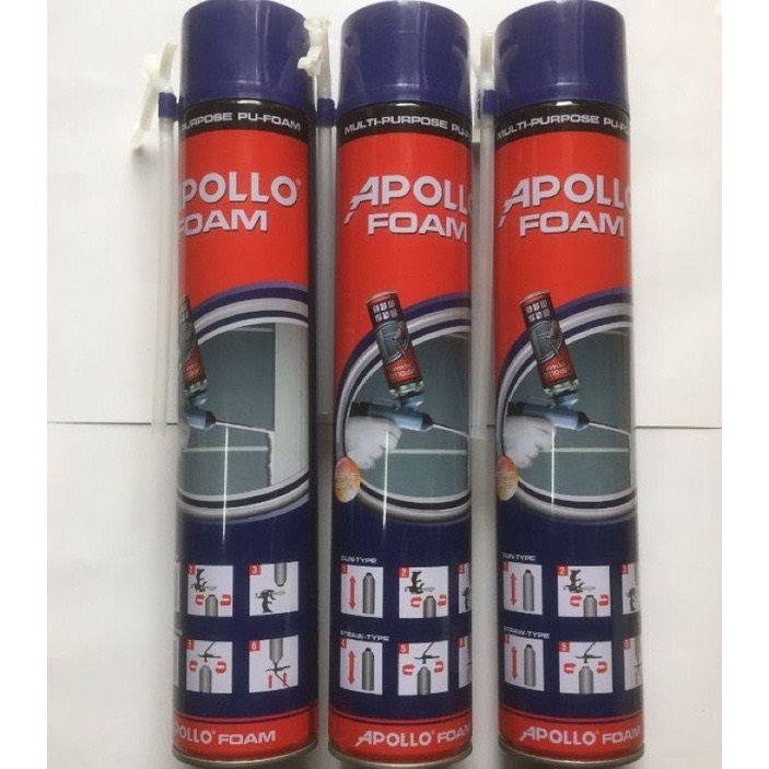 APOLLO FOAM - Keo Bọt Nở PU FORM(Apollo)[Trám Bít Khe Nứt] 750ml | Shopee Việt Nam