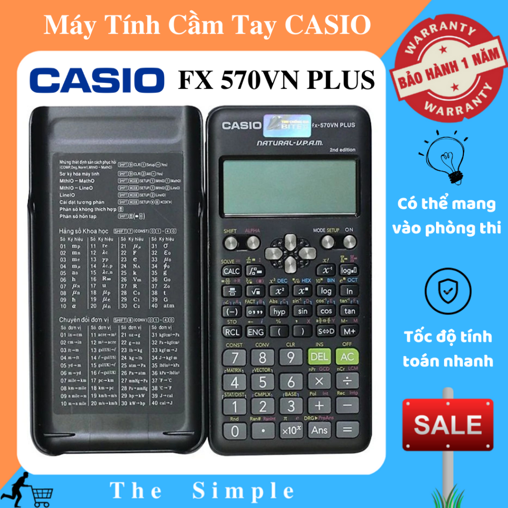 Máy tính Casio FX 570VN PLUS (NEW) - 2ND Edition - Dùng Cho Học Sinh ...