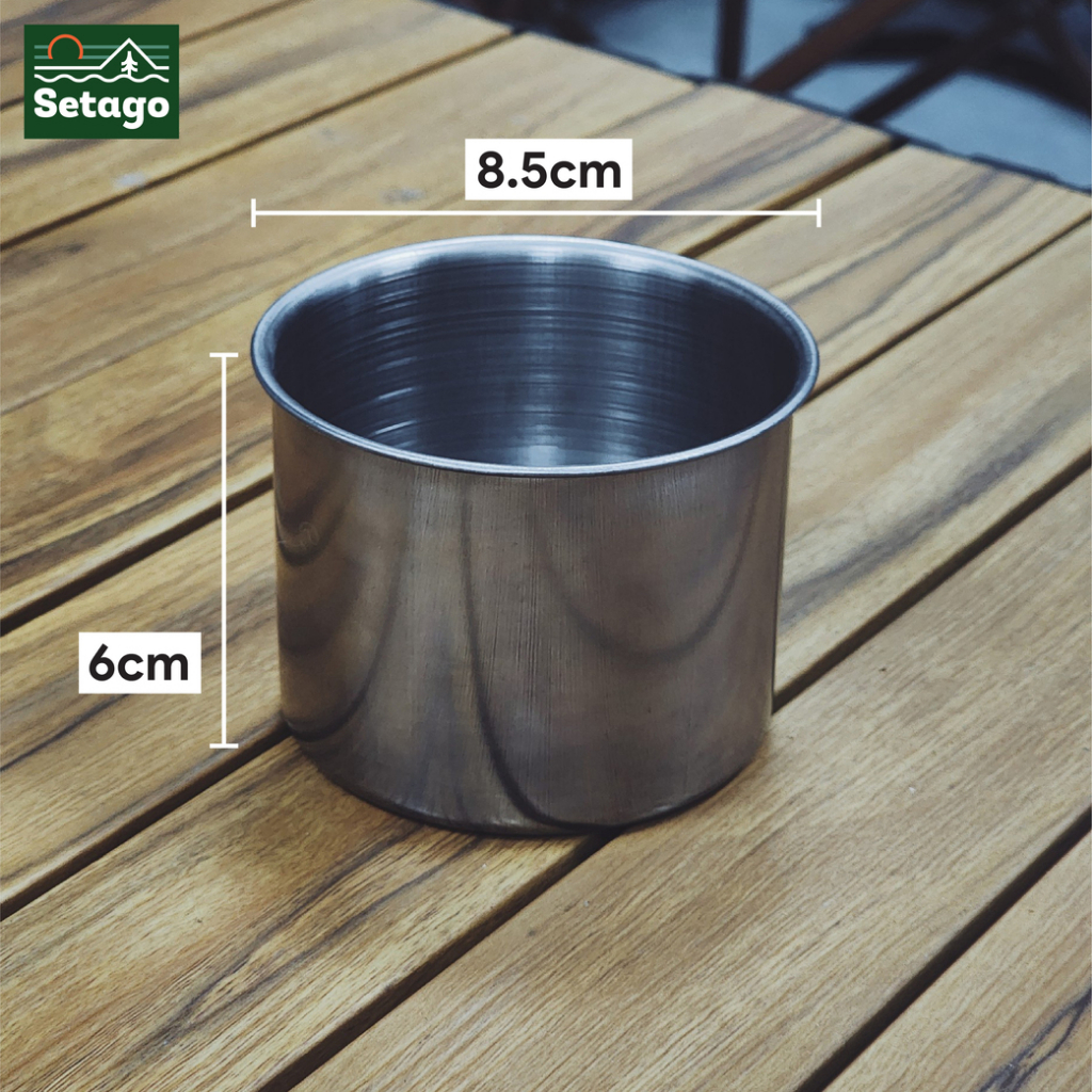 Cốc inox dung tích 100ml - Phù hợp hoạt động cắm trại hoặc cốc uống ...