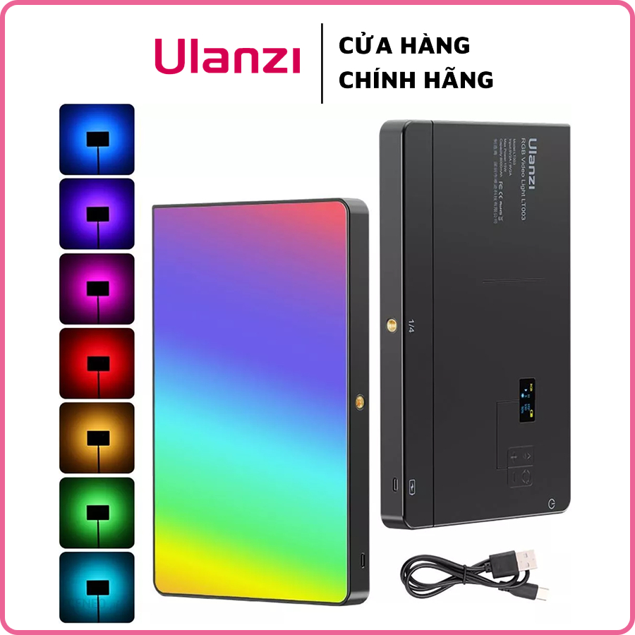 Ulanzi LT003 - Đèn LED 10" Đổi Màu RGB, Công Suất 15W, Pin 800mAh (2500 ...