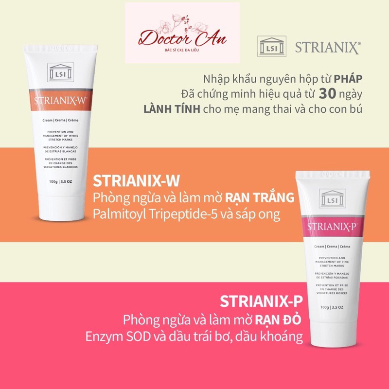 [CHÍNH HÃNG] STRIANIX-W RẠN TRẮNG 100G VÀ STRIANIX-P RẠN ĐỎ 100G ...
