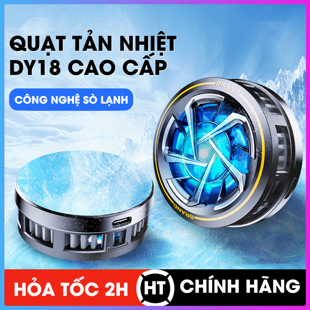 Quạt tản nhiệt điện thoại DY18 DY19 sử dụng công nghệ sò lạnh thế hệ ...