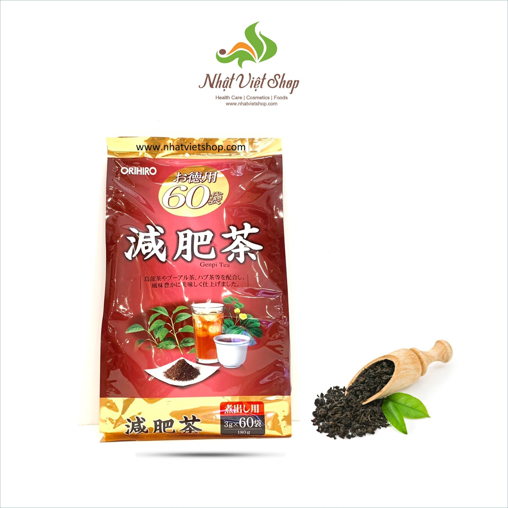 Trà Giảm Mỡ Bụng Orihiro Genpi Nhật Bản 60 Gói | Shopee Việt Nam