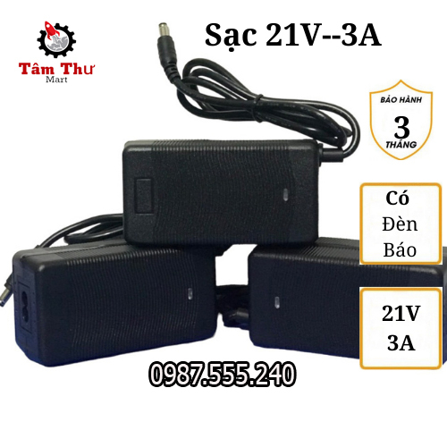 Sạc Nhanh Adapter 21V-3A Cho Pin Máy Khoan, Máy Bulong Pin Trung Quốc ...