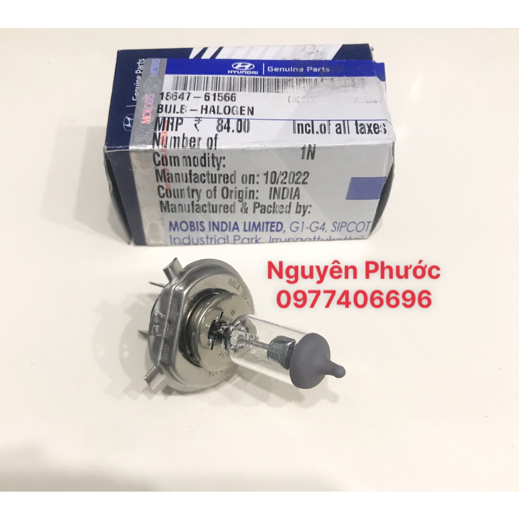 Bóng đèn pha H4 12V-55W {Hàng chính hãng}Morning,Getz,I10,Grand I10 ...