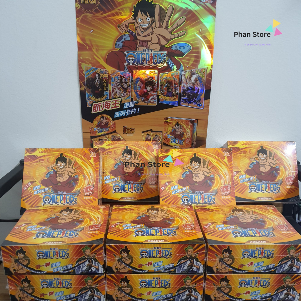[Full box] 181 thẻ One Piece Yellow 37 packs, 1 pack đặc biệt | Shopee ...