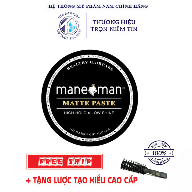 [CHÍNH HÃNG] Sáp vuốt tóc Mane Man Matte Paste 100g Nhập khẩu Úc + Tặng ...