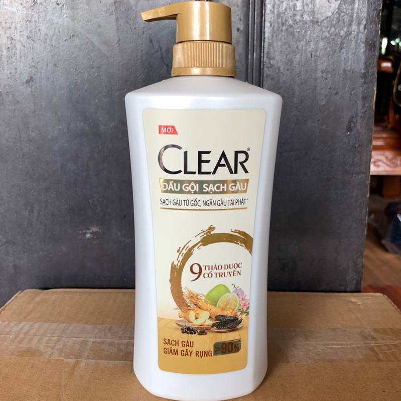 Dầu gội sạch gàu Clear Cổ Truyền, 9 thảo dược , táo 630g ( Mẫu Mới ) | Shopee Việt Nam