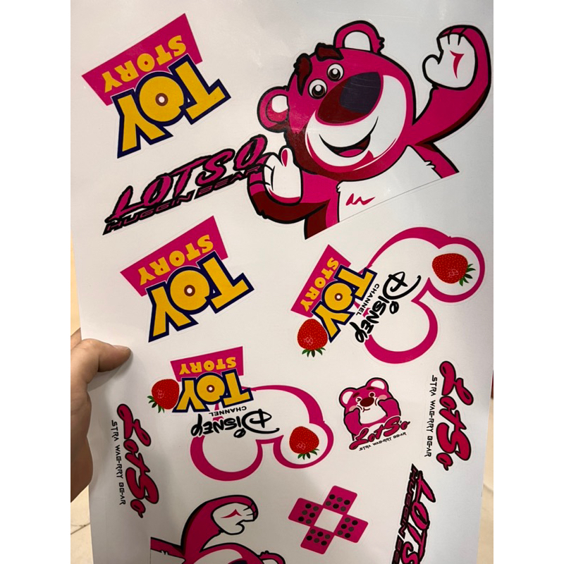 Gấu Lotso logo decan dán hình ( 13 hình/ tấm ) | Shopee Việt Nam