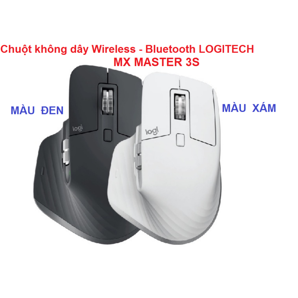 Chuột không dây Wireless - Bluetooth LOGITECH MX MASTER 3S | Shopee ...