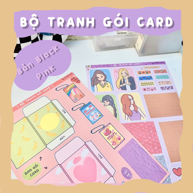 Bộ Tranh Đồ Chơi Giấy Cô Tiên Xanh Gói Card | Shopee Việt Nam