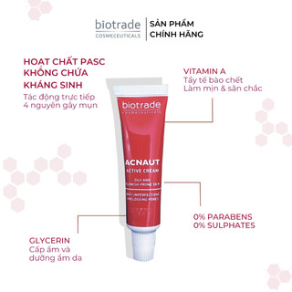 Kem Chấm mụn Biotrade Acnaut Active Cream Dành Cho Da Mụn Bọc, Mụn Viêm ...