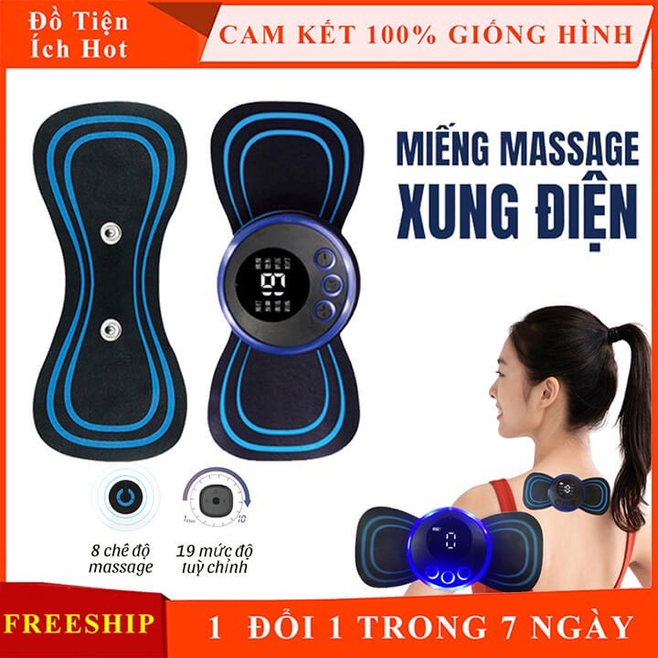 Máy massage cổ vai gáy xung điện - miếng dán massage xung điện | Shopee Việt Nam