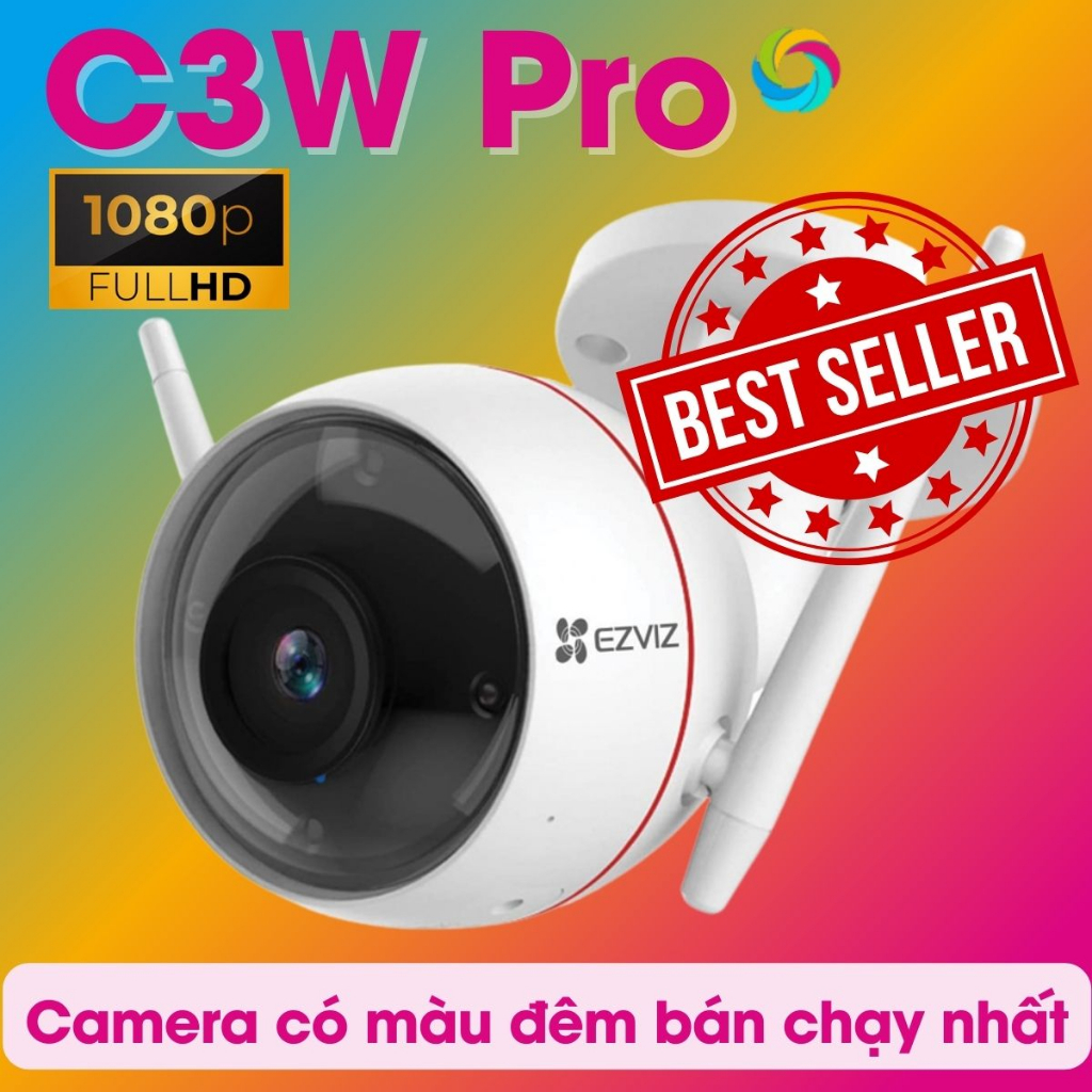 Camera ip wifi ngoài trời EZVIZ C3W Pro 4MP 2K, đèn flash và cảnh báo ...