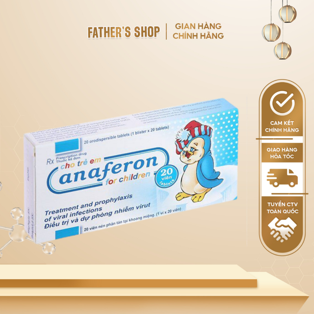Viên uống tăng đề kháng chim cánh cụt Anaferon 20 viên | Shopee Việt Nam