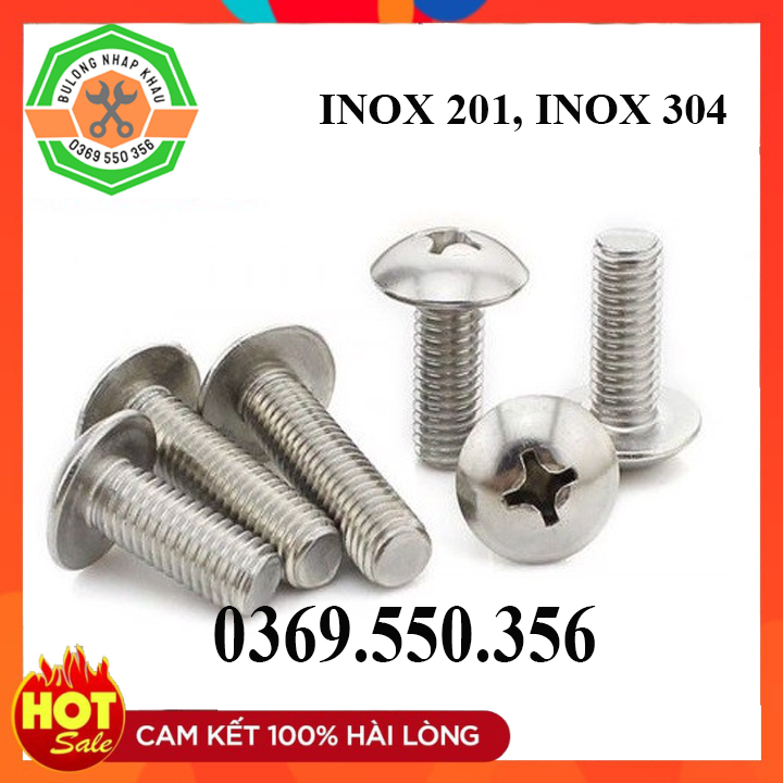 Vít pake,bulong pake inox đầu dù M4 combo 100c | Shopee Việt Nam