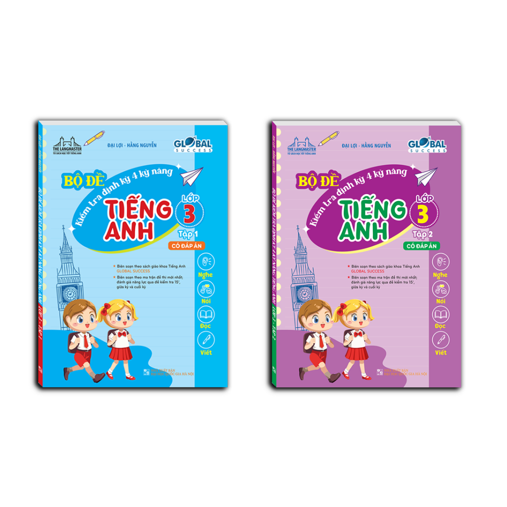 Sách - Combo 2c - GLOBAL SUCCESS - Bộ đề kiểm tra định kỳ 4 kỹ năng ...