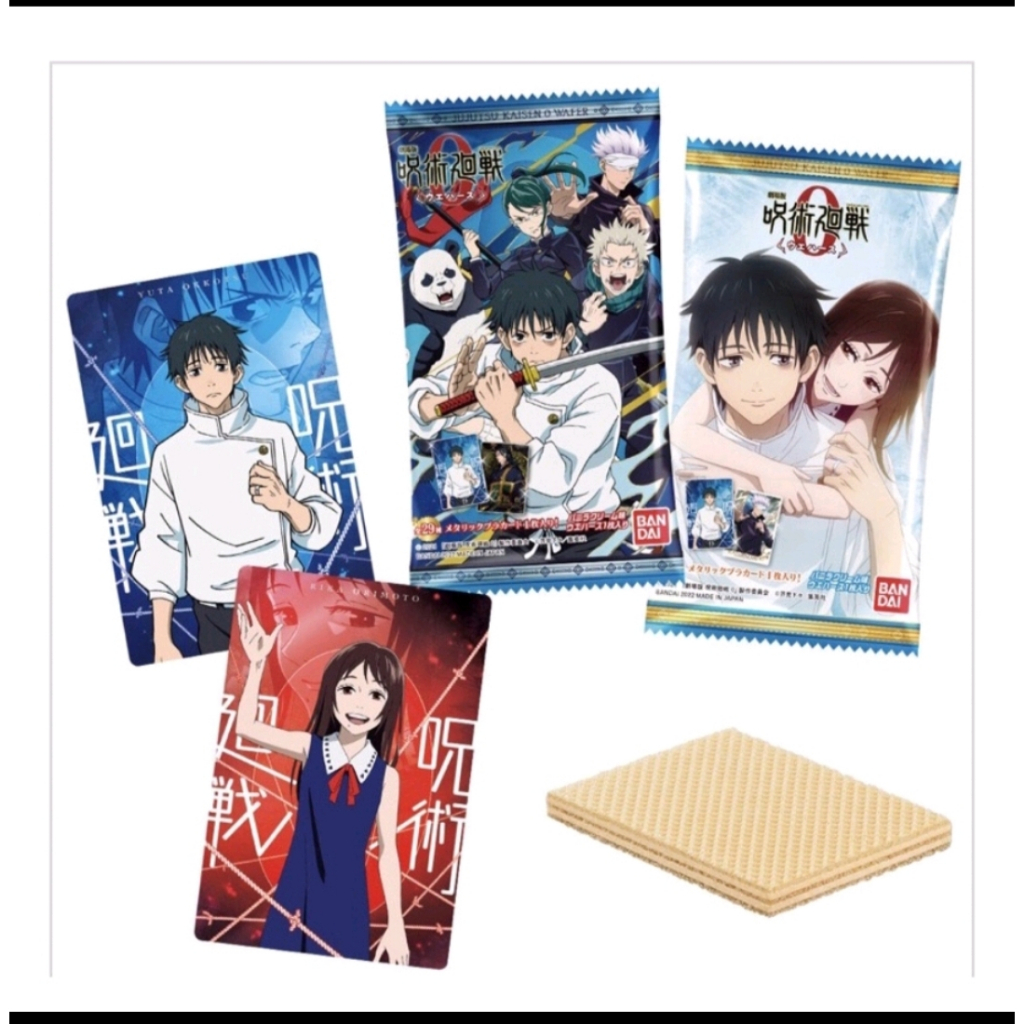 [ Riki ] Thẻ nhân phẩm Jujutsu kaisen bánh xốp ( pack JJK wafer vol 0 ...