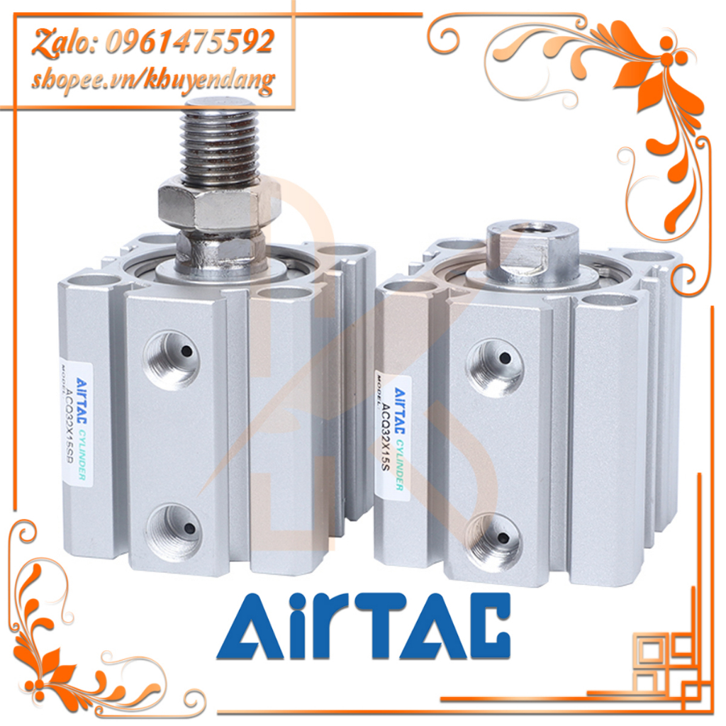 Xi Lanh Khí Nén ACQ32 x 10/15/20/25/30/40/50/75 S - SB AirTAC | Shopee Việt Nam