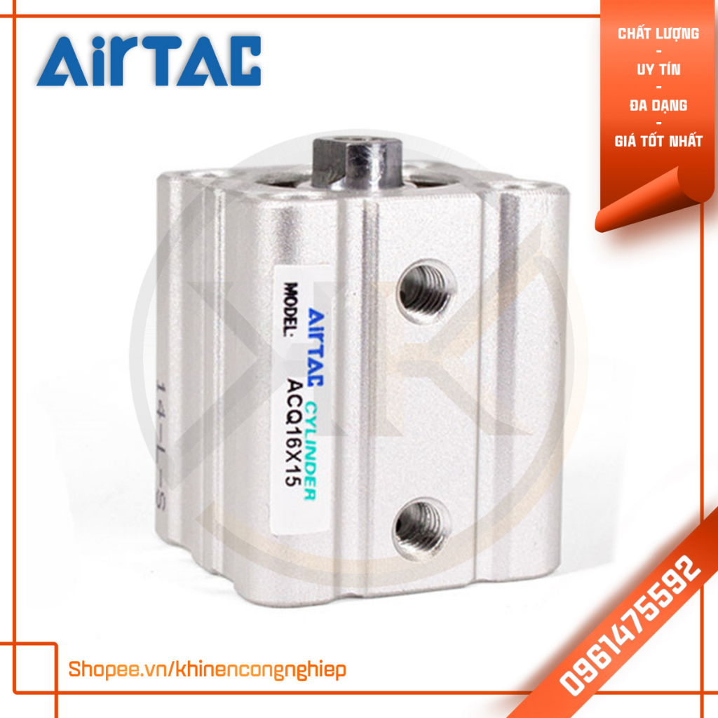 Xi Lanh Khí Nén ACQ16 x 5/10/15/20/25/30/35/40/45/50 S - SB AirTAC | Shopee Việt Nam