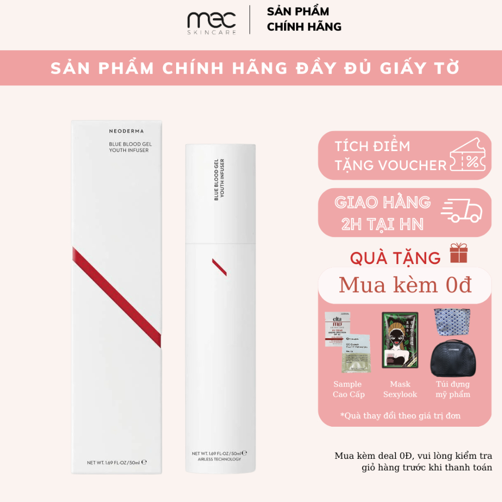 Gel tái tạo, trẻ hóa Neoderma Blue Blood Gel Youth Infuser 50ml - Mecskincare | Shopee Việt Nam
