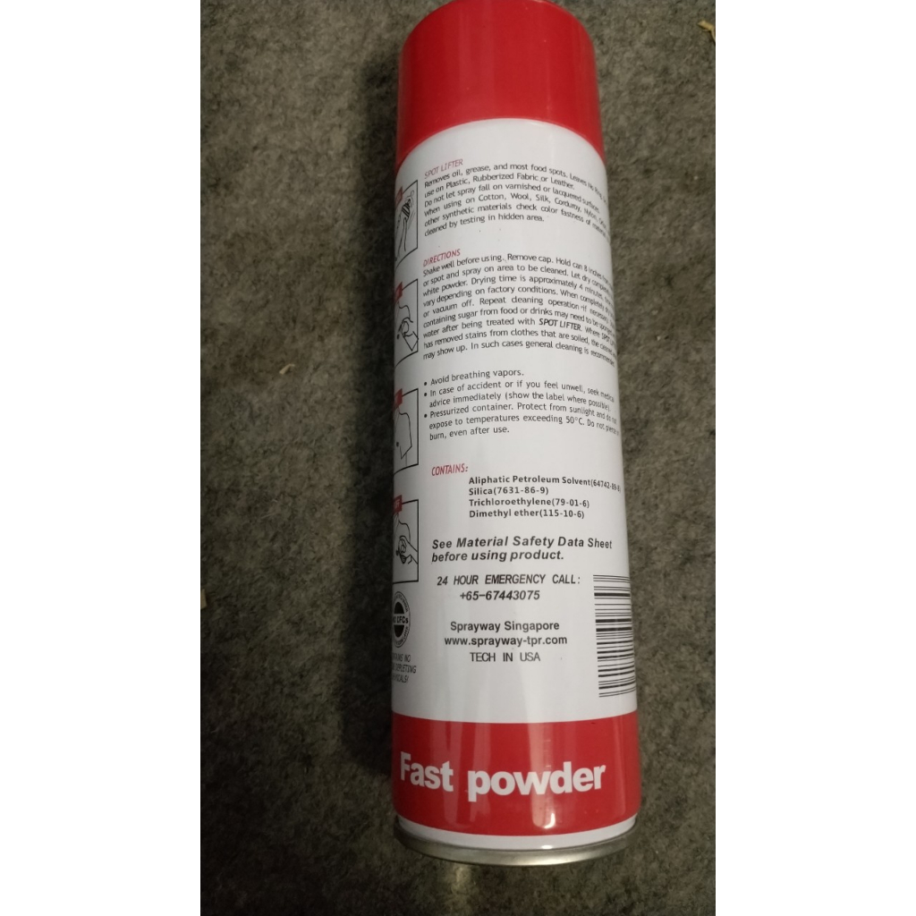 Chai tẩy dầu dính trên vải sprayway 831, 833 Spot Lifter USA, TQ ...