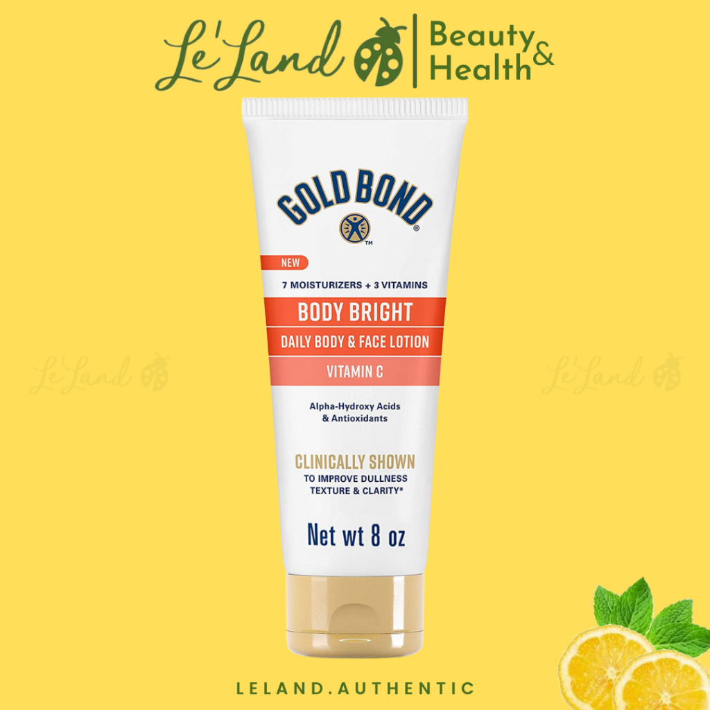Kem dưỡng sáng da mặt và cơ thể Gold Bond Body Bright Daily Body & Face ...