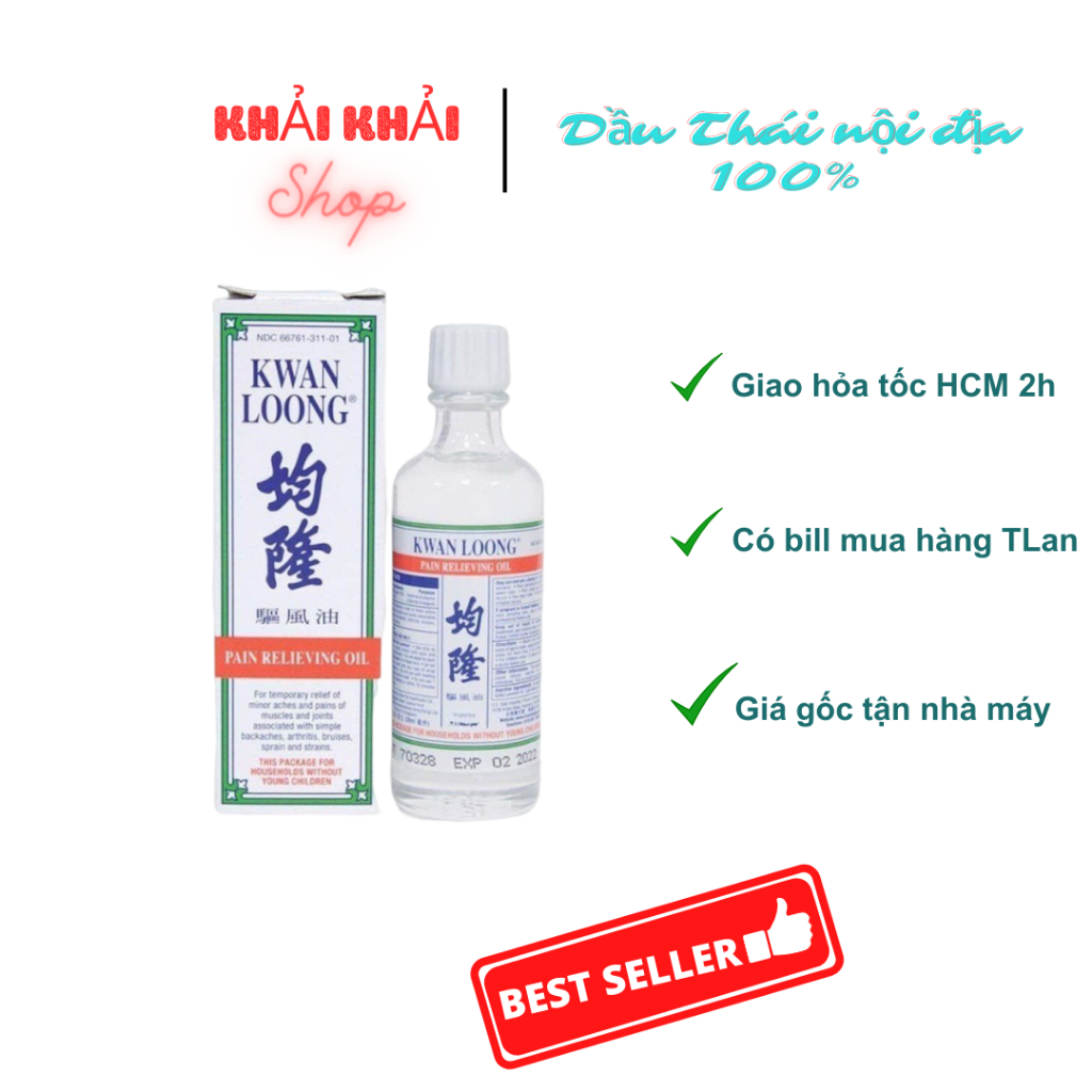 Dầu Nóng Kwan Loong Oil 15ml, 28ml, 57ml Thailan | Shopee Việt Nam