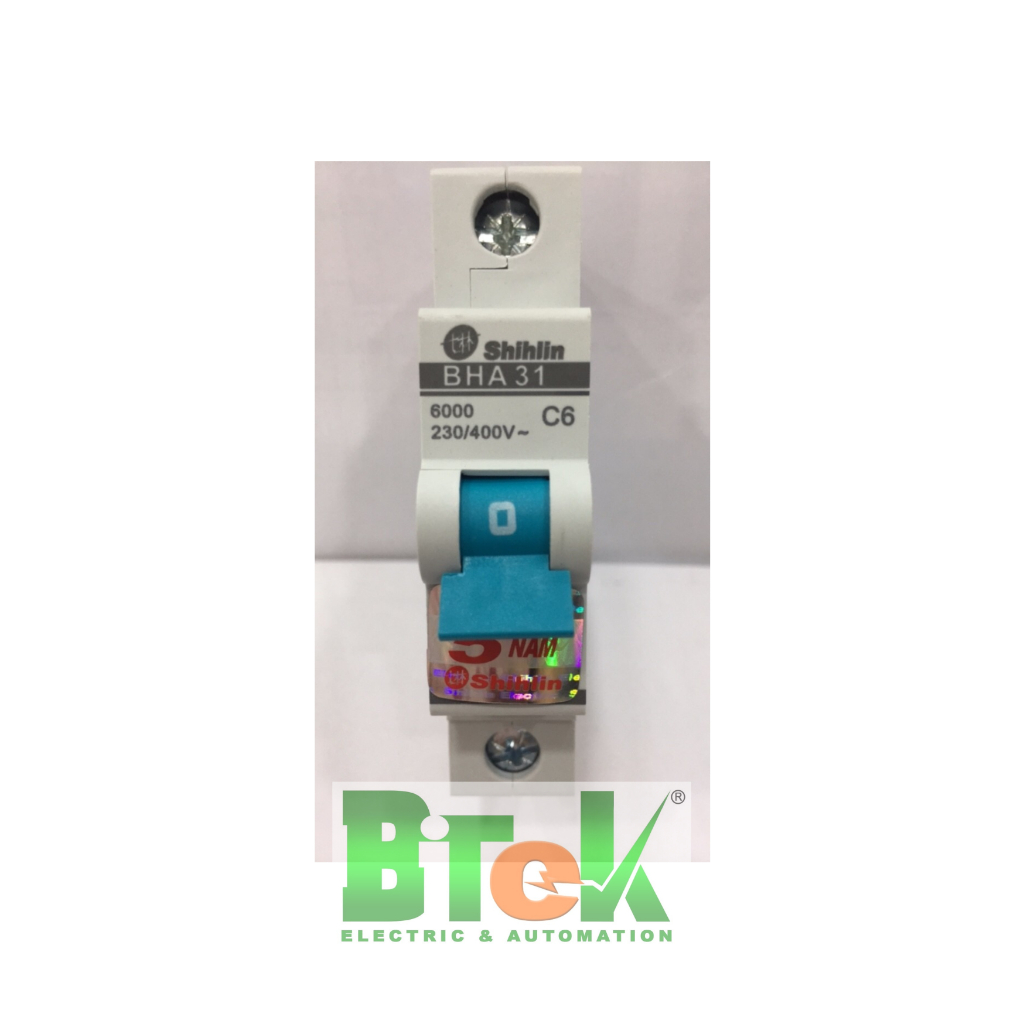 MCB (CB tép) Shihlin BHA 1P 6.10.16.20.25.32.40A.50A.63A, 6kA (Màu ...