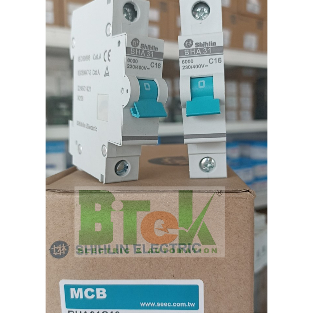 MCB (CB tép) Shihlin BHA 1P 6.10.16.20.25.32.40A.50A.63A, 6kA (Màu trắng) | Shopee Việt Nam
