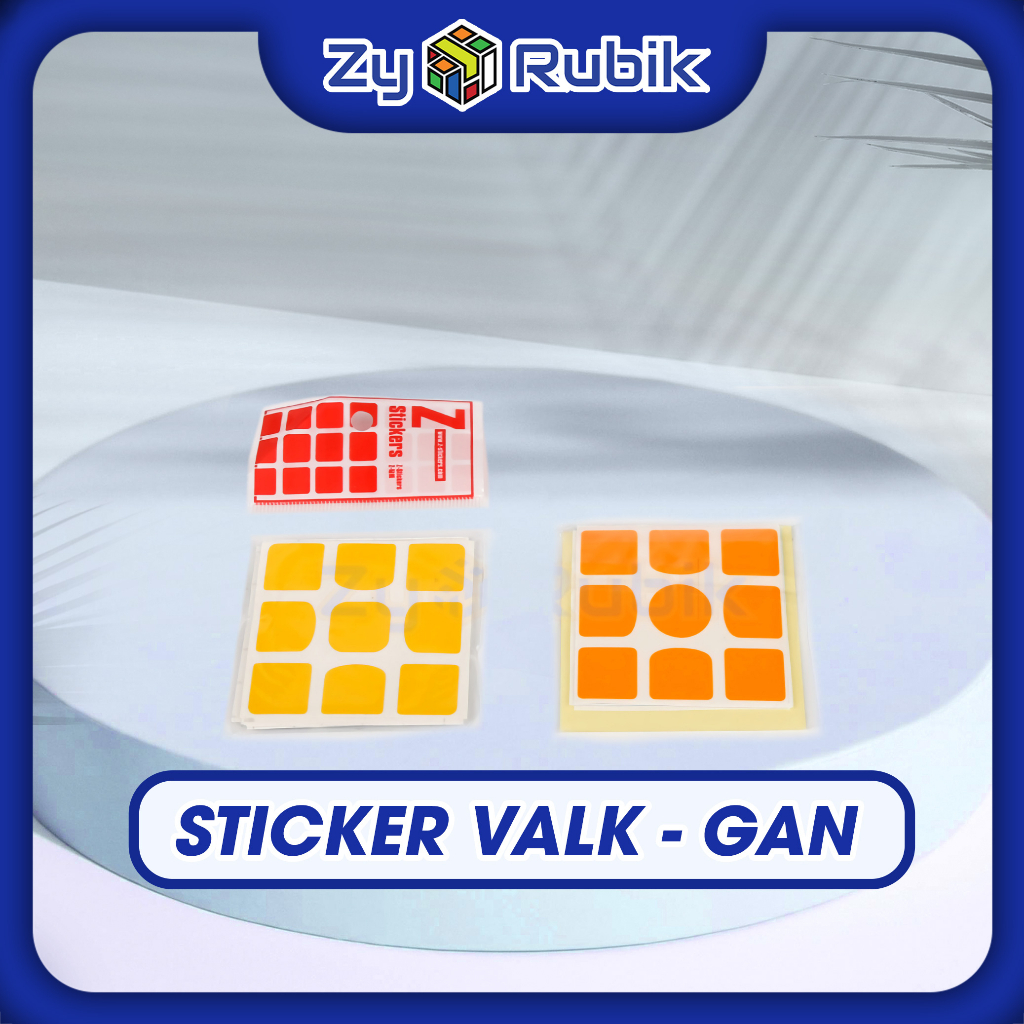 Phụ Kiện Rubik - Sticker Rubik 3x3 - Gan, Valk ( Hệ Màu HalfBright và ...