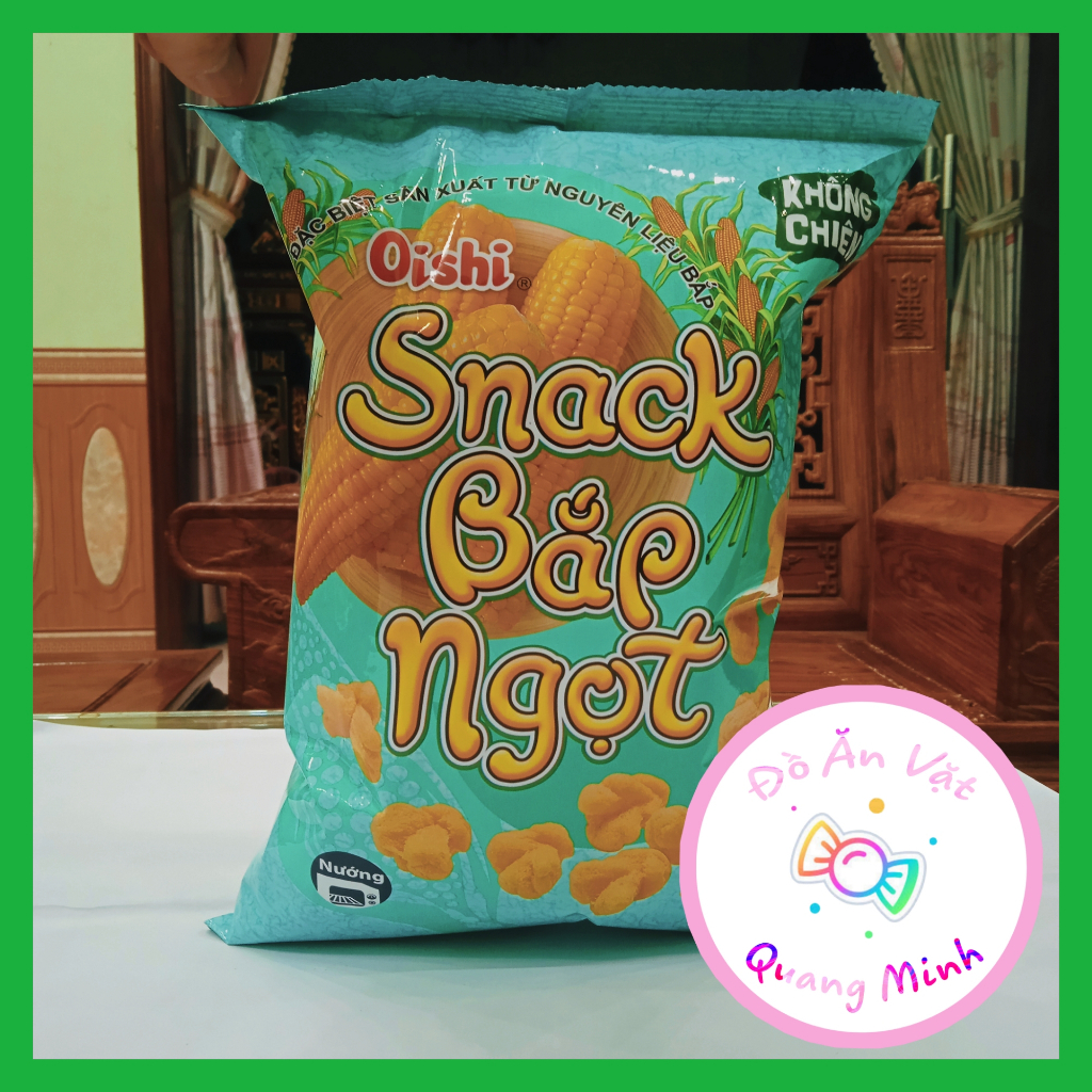 Bim bim Oishi Snack Bắp ngọt gói siêu to khổng lồ 68 g giòn sụn thơm ...