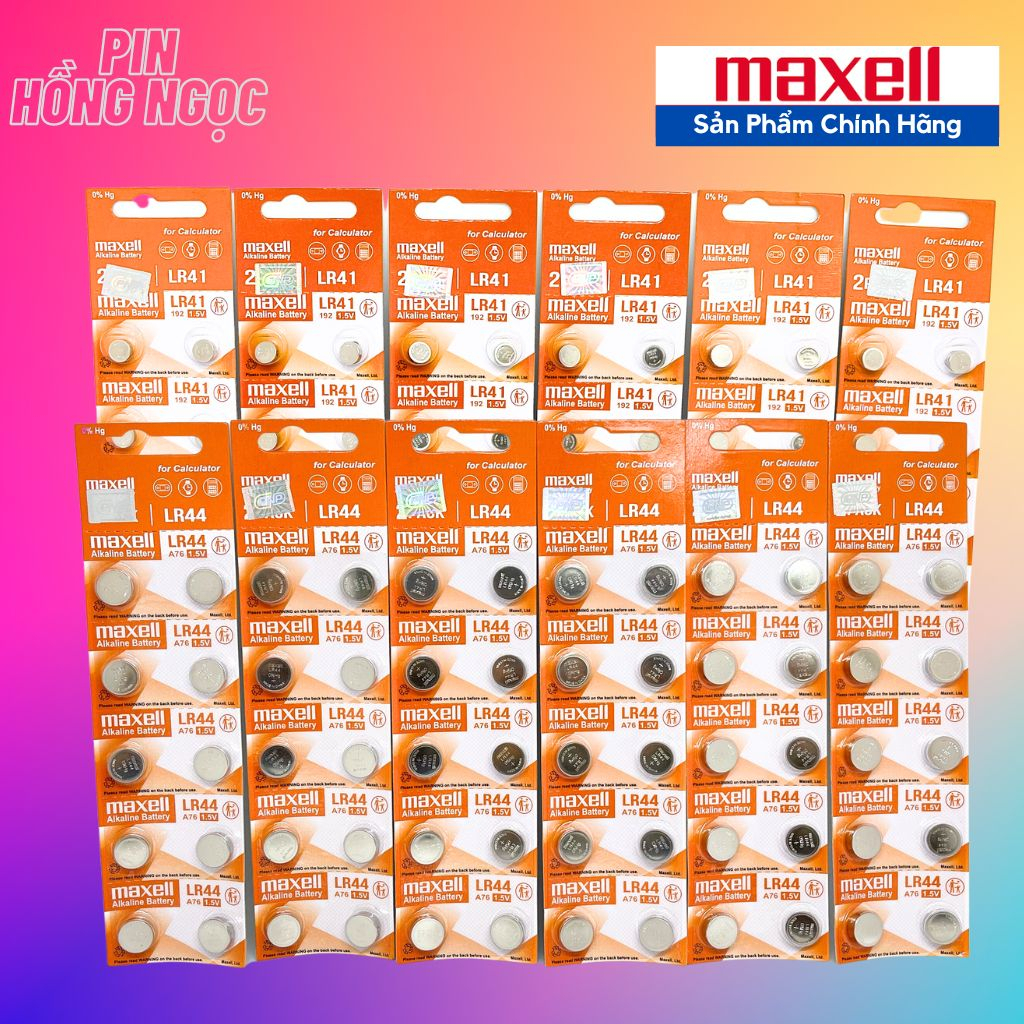 Vỉ 10 Viên Pin LR44 , Pin LR1130 , Pin LR41 1,5V - Hàng chính hãng ...
