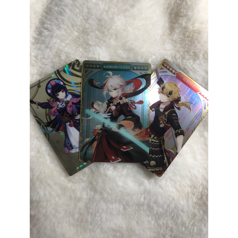 [Genshin Impact] card metal, wafer Kaedehara Kazuha, Unkin, Thoma ...