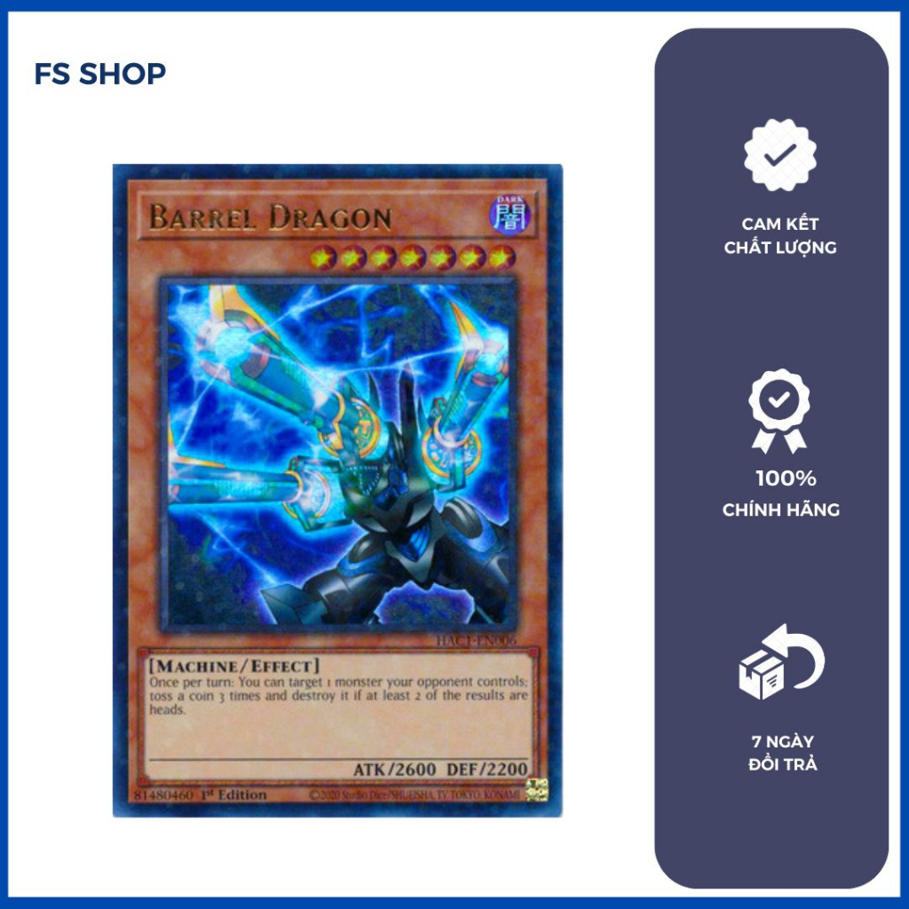 [FS Yugioh] Thẻ bài yugioh chính hãng Barrel Dragon – Duel Terminal ...