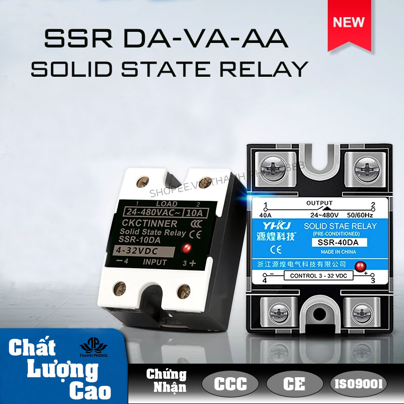 Relay Bán Dẫn SSR YHKJ 40~100 DA VA AA Hàng Chất Lượng Cao | Shopee ...