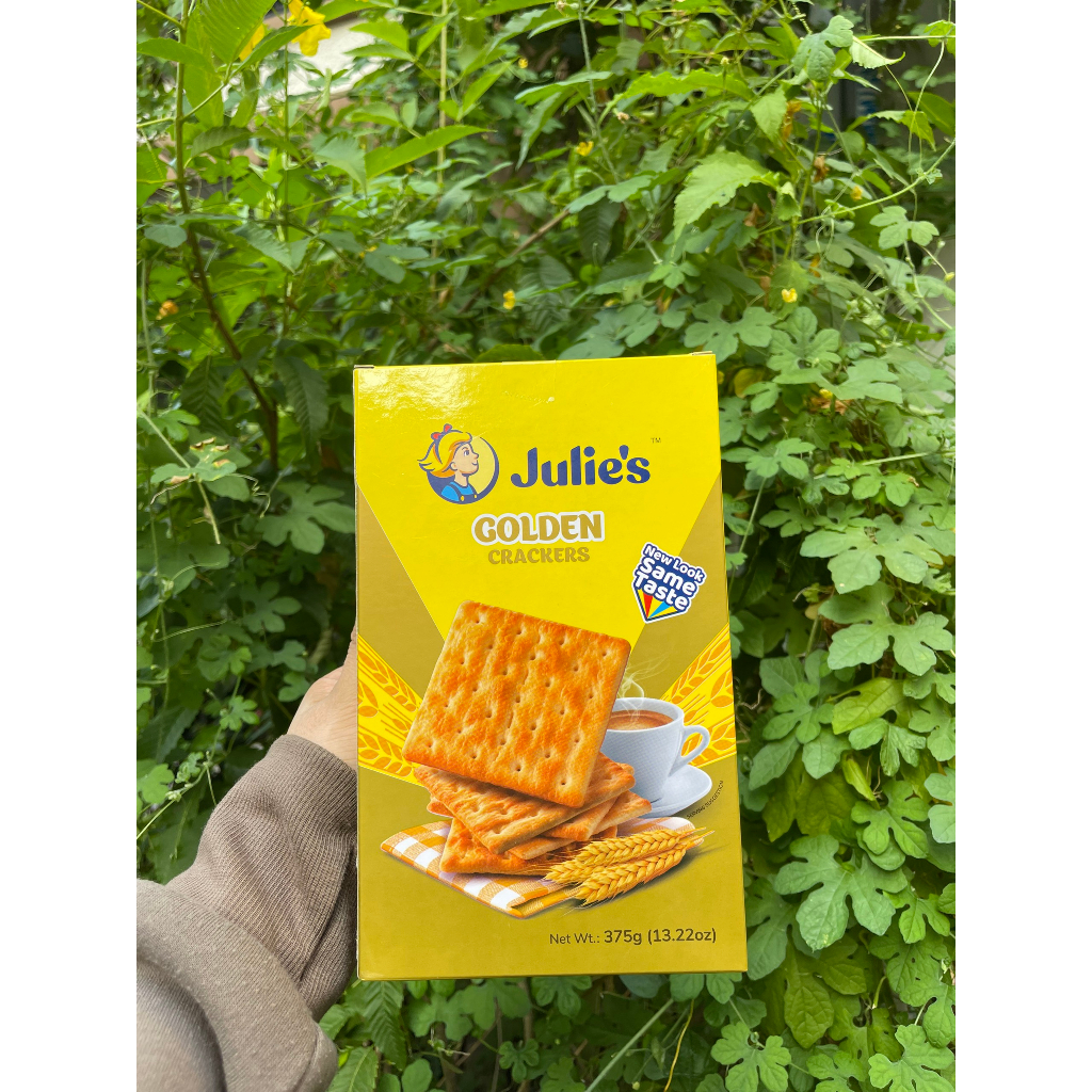 [Không Đường] Bánh Quy Giòn Lúa Mì Julie's Golden Crackers (Hộp 375g ...