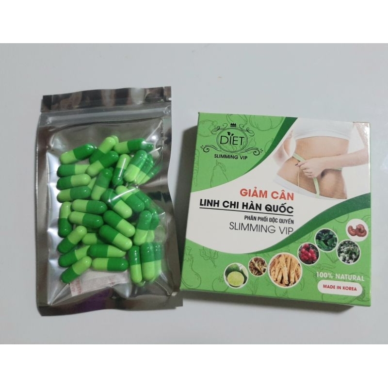 ( chính hãng 100%) Giảm Cân Linh Chi Hàn Quốc SLIMMING VIP - 30 viên ...