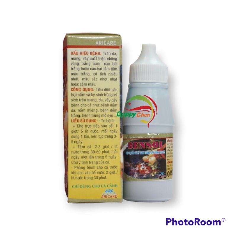 Bensol - Sản phẩm xử lý nấm ký sinh trùng cho hồ cá 60ml | Shopee Việt Nam